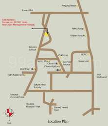 Kakade Associates Kakade Whispering Glades Map - Undri, Pune Location Map