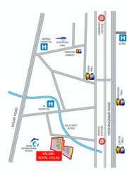 Kalash Realcon Kalash Royal Villas Map - Salaiya, Bhopal Location Map