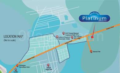 Kalburgi Projects Kalburgi Platinum Map - Naveen Park, Hubli Location Map