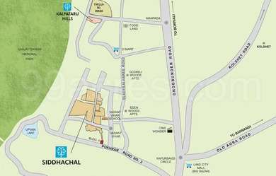 Kalpataru Limited Kalpataru Siddhachal Elite Map - Vasant Vihar, Mumbai Thane Location Map