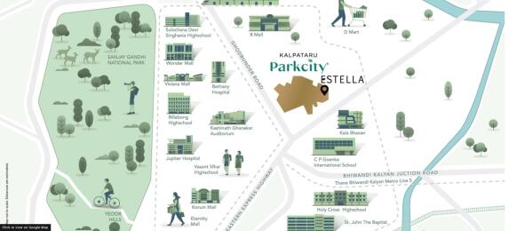 Kalpataru Limited Estella at Kalpataru Parkcity Map - Kolshet, Thane ...