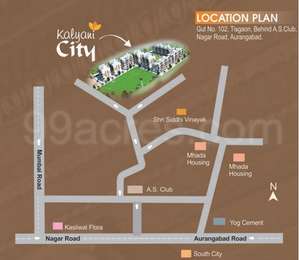 Kalyani Builders Kalyani City Map - Waluj, Aurangabad Location Map
