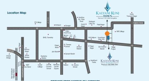 Kalyani Infrastructure Kalyani Kunj Town Map - Khajuri Kalan , Bhopal ...