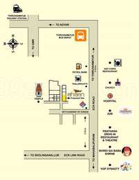 Kalyani Property Developers Kalyani Ahaan Map - Neelankarai, Chennai ...