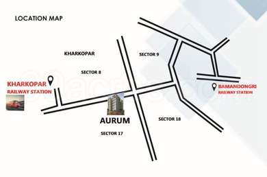 Kamal Developers Panvel Kamal Aurum Map - Ulwe, Navi Mumbai Location Map