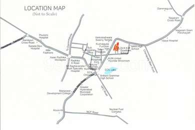 Kamala Builders Kamala Amulya Heights Map - ECIL, Secunderabad Location Map
