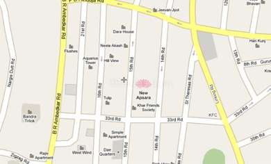 Kamala Group Kamala New Apsara Map - Khar, Mumbai Location Map