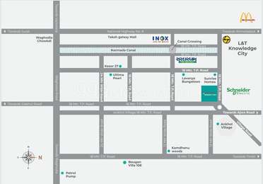 Kamdhenu Infra Kamdhenu Serenity Sky Map - Waghodia Road, Vadodara ...