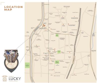 Kamla Homes Kamla Borivali Lucky Map - Borivali West, Mumbai Location Map