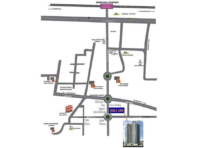 Kamla AIMS Charkop, Kandivali West Resale Price List, Brochure, Floor ...