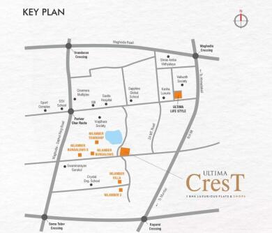 Kamlesh Gandhi Projects Ultima Crest Map - Waghodia Road, Vadodara ...