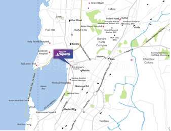 Kanakia Spaces Realty Kanakia Miami Map - Mahim West, Mumbai South ...