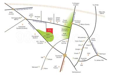 Vessella Group Vessella Villas Map - Kondapur, Hyderabad Location Map
