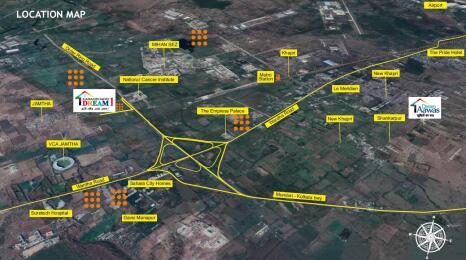 Group Karamchand Karamchand Dream 1 Map - Jamtha, Nagpur Location Map