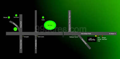 Karan Group Karan Bella Vista Map - Jayprakash Nagar, Yerawada, Pune ...