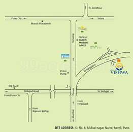 Karan Group Karan Viswa Map - Narhe, Pune South Location Map