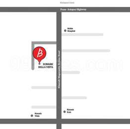 Karia Developers Karia Konark Bella Vista Map - Bhosale Nagar, Pune Location Map