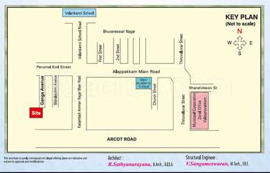 Karthikeyan Foundations KF Saarangi Map - Valasaravakkam, Chennai ...