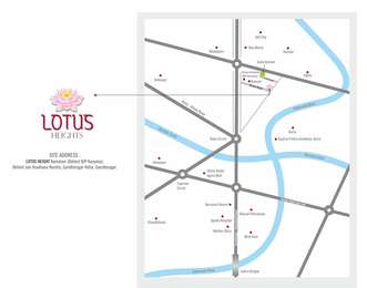 Karuna Buildcon Karuna Lotus Heights Map - Koba, Gandhinagar Location Map