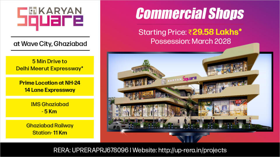 Karyan Square Wave City, Ghaziabad - Invest in Shops