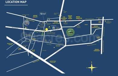 Kesar Group Kesar Highstreet Map - Borade Vasti, Moshi Location Map