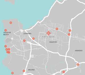 Kasu Assets Development Kasu Zama Map - Vagator, North Goa Location Map