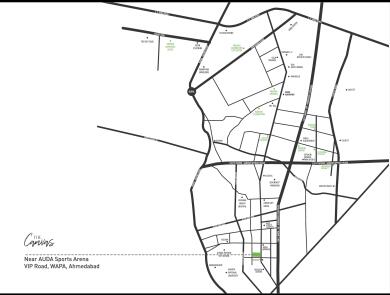 Kavisha Group Kavisha The Canvas Map - Wapa, Ahmedabad West Location Map