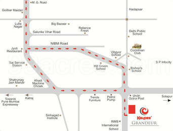 Kaypee Developers Kaypee Grandeur Map - Undri, Pune Location Map