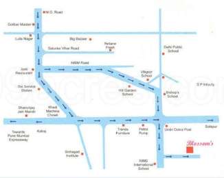 KC Properties KC Blosssoms Map - Undri, Pune Location Map