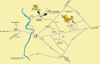 KDPMGI Buildwell KDP MGI Maple Map - Govind Puram, Ghaziabad Location Map