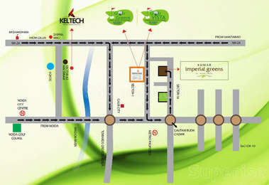 KSN Devlopers KSN Golf Greens Map - Crossing Republik, Ghaziabad ...