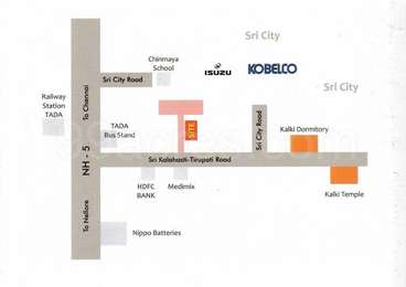 KEPL Nelllore KEPL Vaarahi Map - Tada, Tirupati Location Map