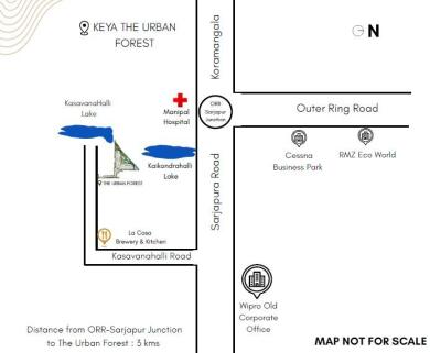 Keya Homes Keya The Urban Forest Map - Sarjapur Road, Bangalore ...