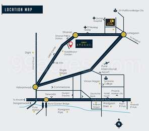 Keystone Landmark Oxy Eterno Map - Dhanori, Pune Location Map