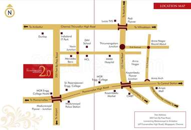 KG Developers KG Signature City Map - Mogappair West, Chennai Location Map