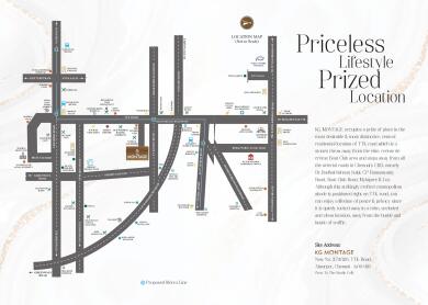 KG Developers KG Montage Map - Alwarpet, Chennai Location Map