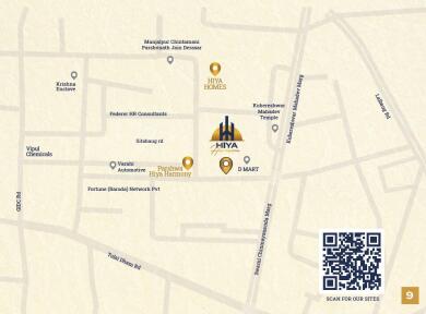Khusboo Realty Khusboo Hiya Horizon Map - Manjalpur, Vadodara Location Map