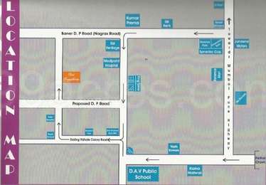 King Developers King Sai Sapphires Map - Aundh, Pune Location Map