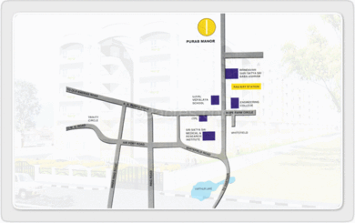 Kmf Builders And Developers KMF Purab Manor Map - Kadugodi, Bangalore ...