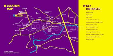 Kohinoor Group Pune ITrend Homes Map - Hinjewadi, Pune Location Map