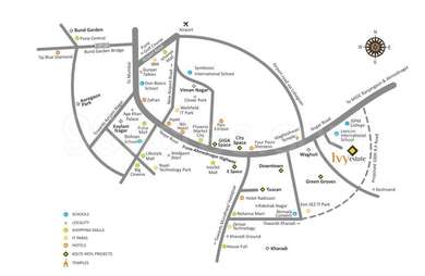 Kolte Patil Developers Ivy Villa Map - Wagholi, Pune Location Map
