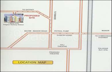 Kothari Builders Kothari Mahavir Garden Map - Tembhode, Palghar ...