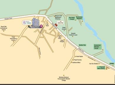 Kothari Housing Kothari Aarambh Elite Map - Gangapur, Nasik Location Map