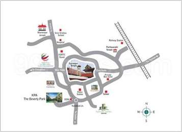 KPA Developers KPA The Westwood Map - Edappally, Guruvayoor Location Map