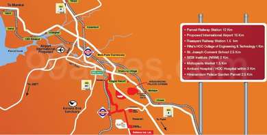 Raj Group and Trilok Properties Tulsi Kalash City Map - Rasayani, Navi ...