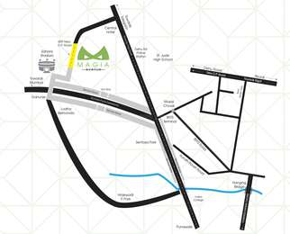 Krisala Developers Magia Avenue Map - Ravet, Pune Location Map