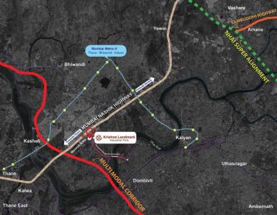 Krishna Group Thane Krishna Landmark Industrial Park Map - Bhiwandi ...