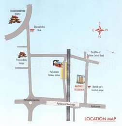 Krishna Homes Maithree Residency Map - Punkunnam, Thrissur Location Map