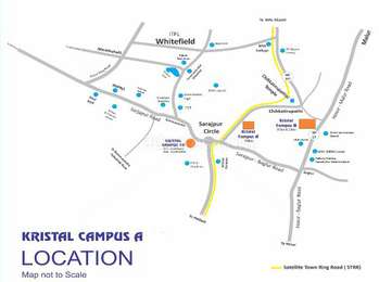 Kristal Group Kristal Campus A Map - Yamare, Bangalore East Location Map