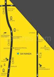 Kriya Infrastructure Kriya Sri Nanda Map - Semmancheri, Chennai South Location Map